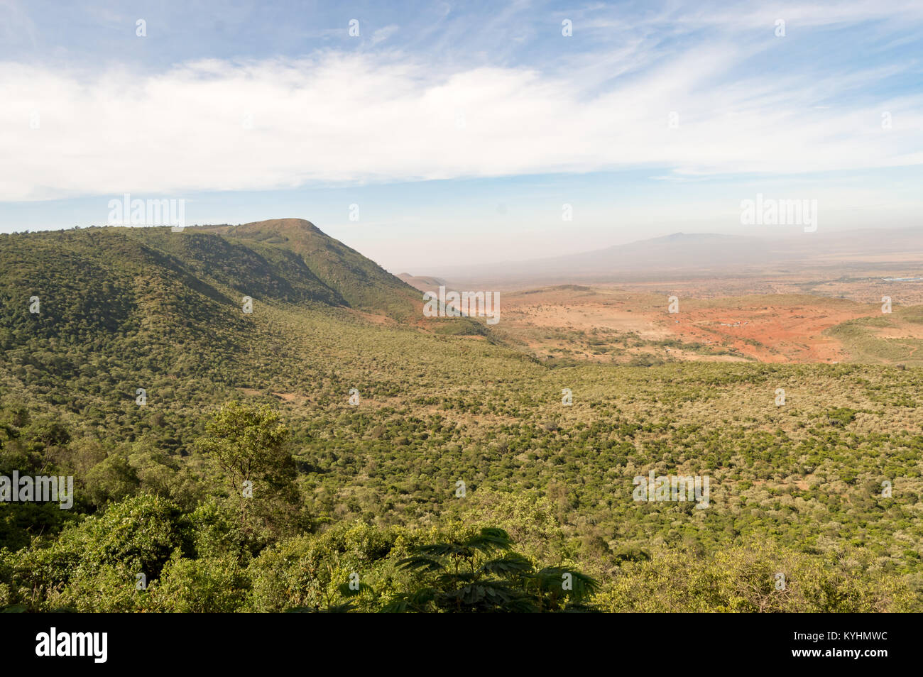 View of the rift valley in northwestern Kenya Stock Photo - Alamy