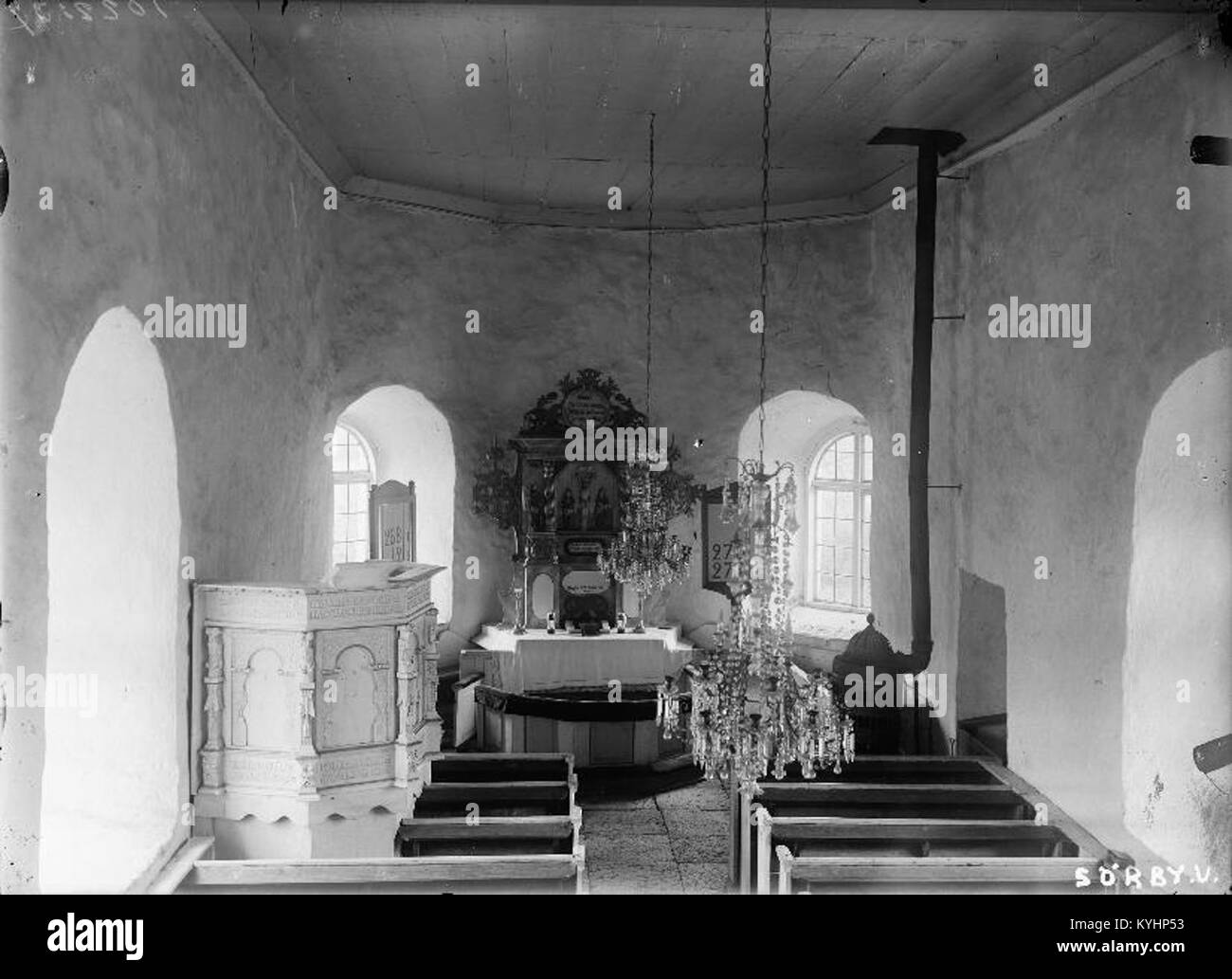 Sörby Church in Sweden is a historic religious building featuring ...