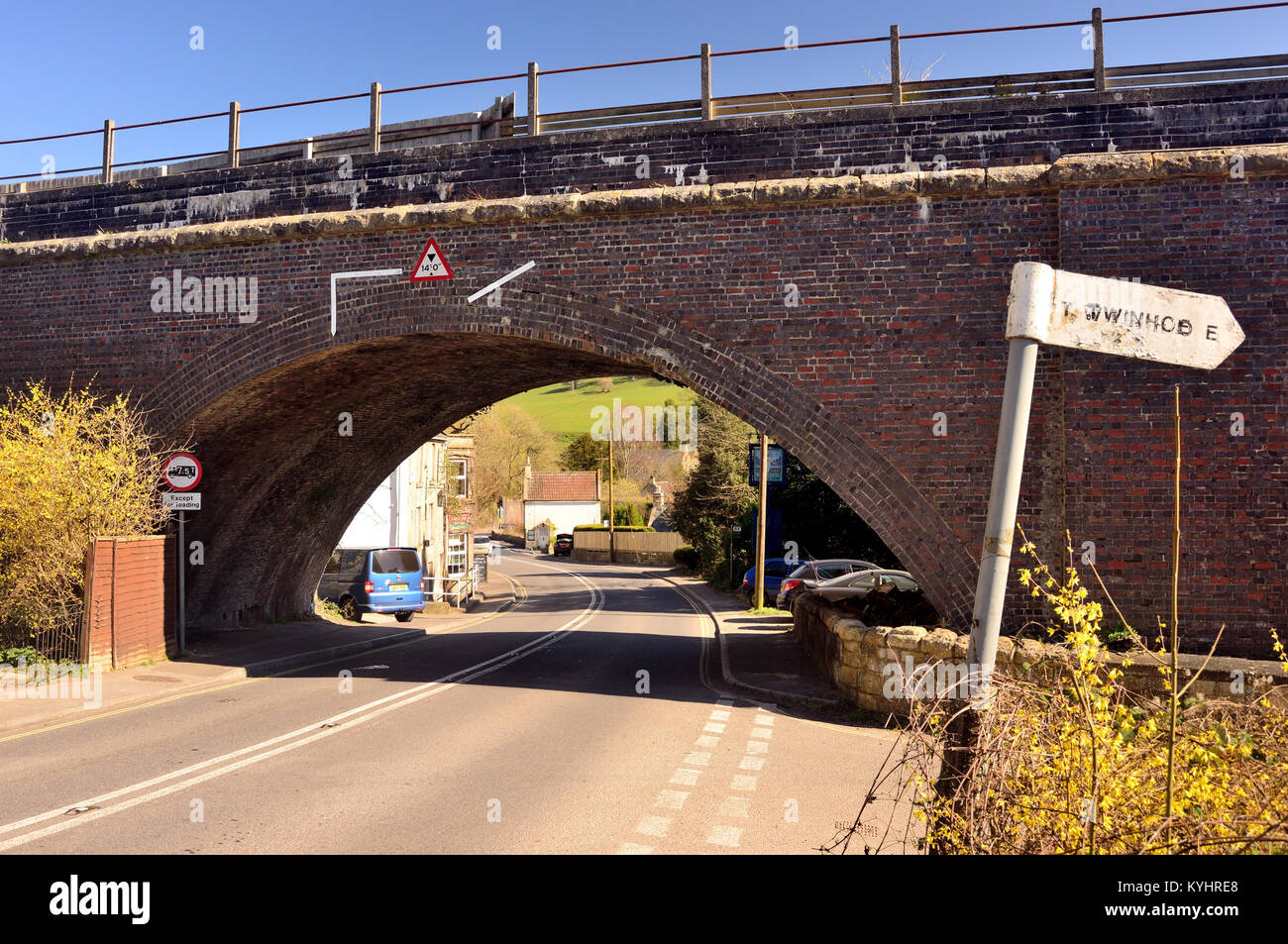 Part of Midford viaduct that once carried the Somerset and Dorset ...