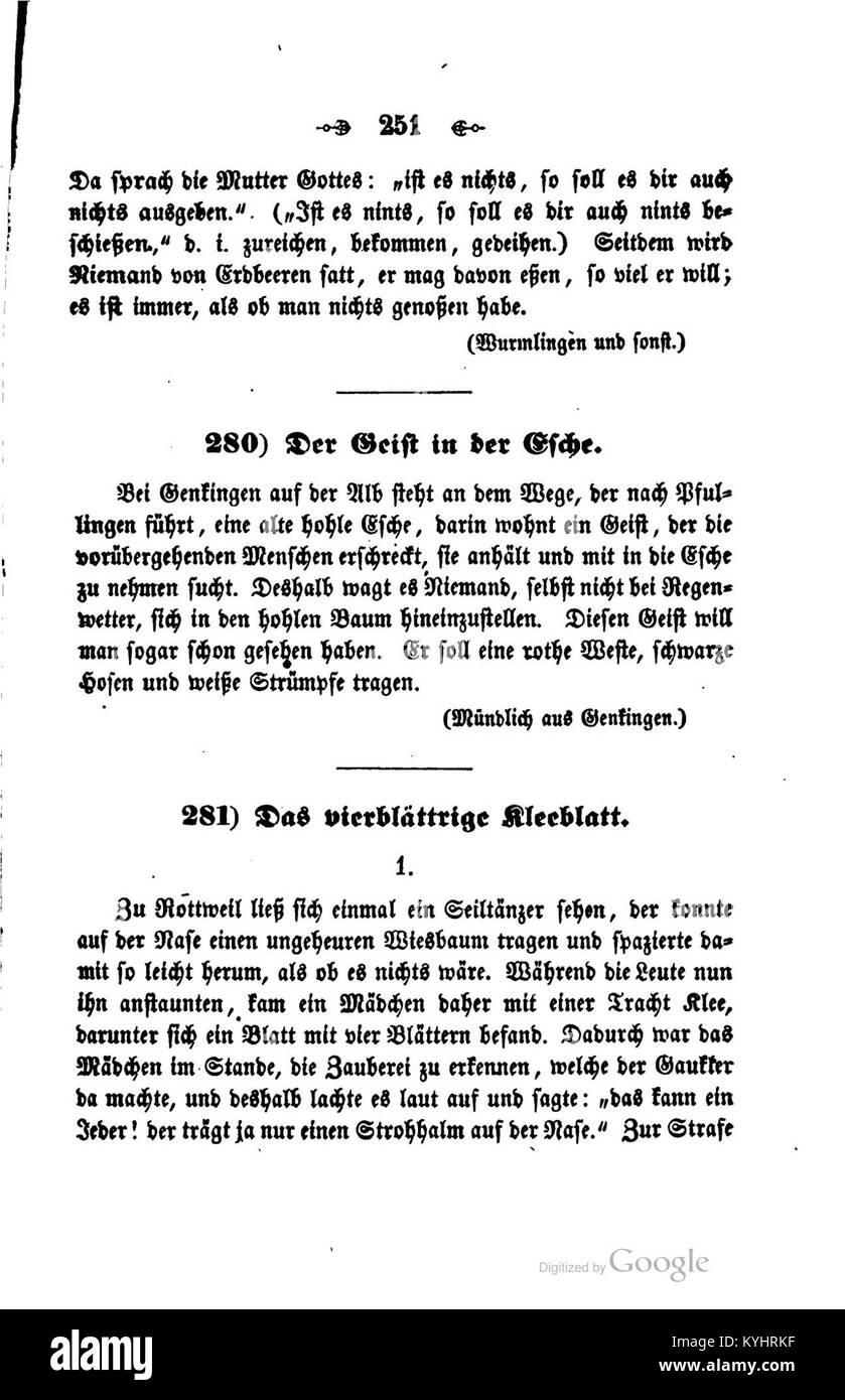 A 1852 publication by Meier documenting folklore, customs, and ...