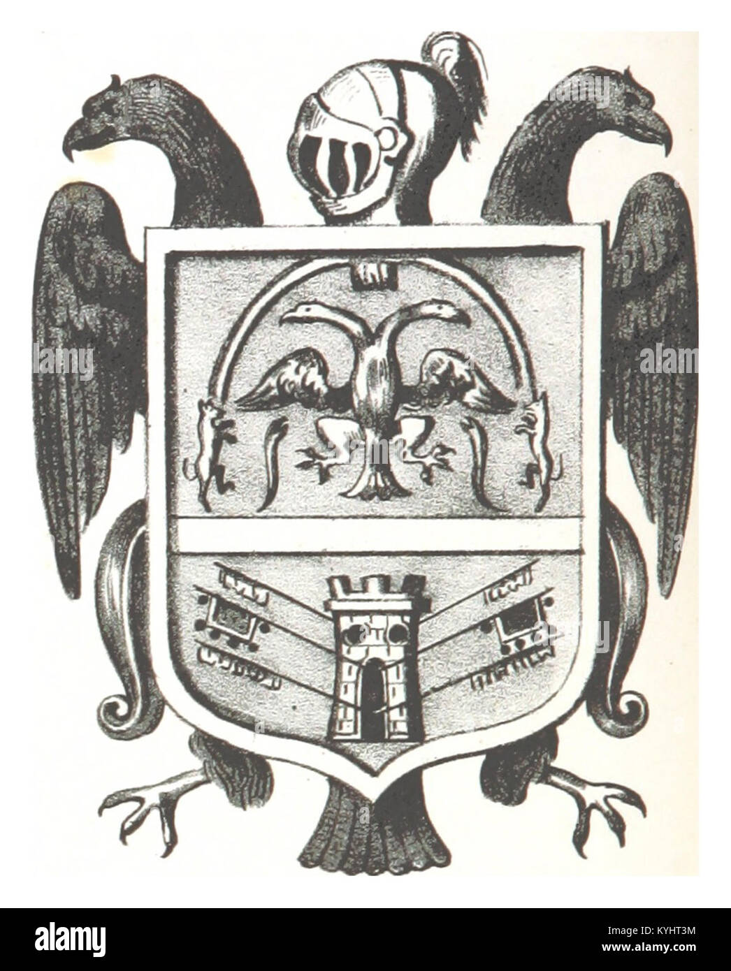 Illustration from 'SAHUARAURA p018' depicting the sovereign shields of ...