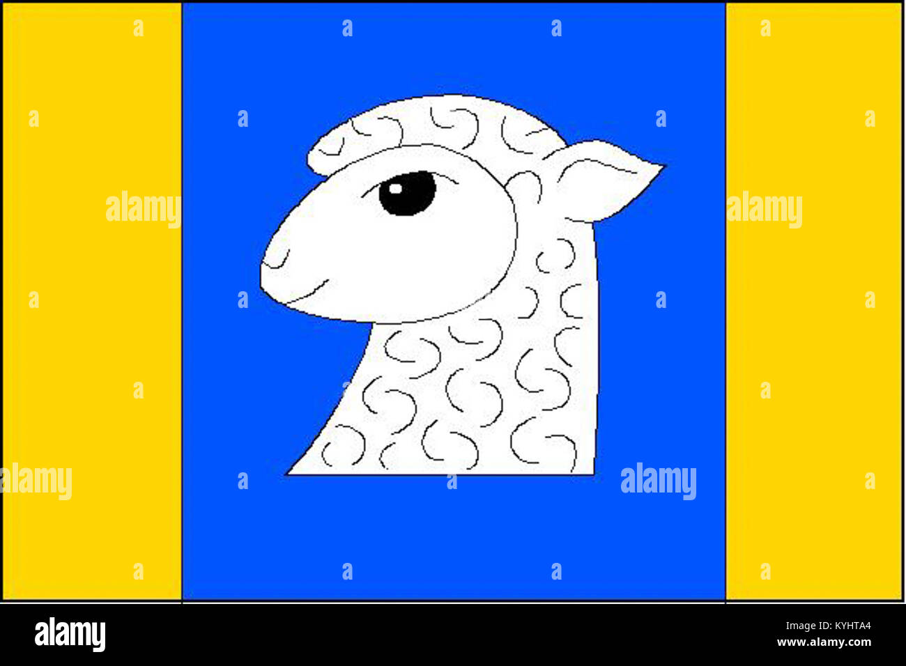 The flag of Salas represents a key symbol of the town or region. It ...
