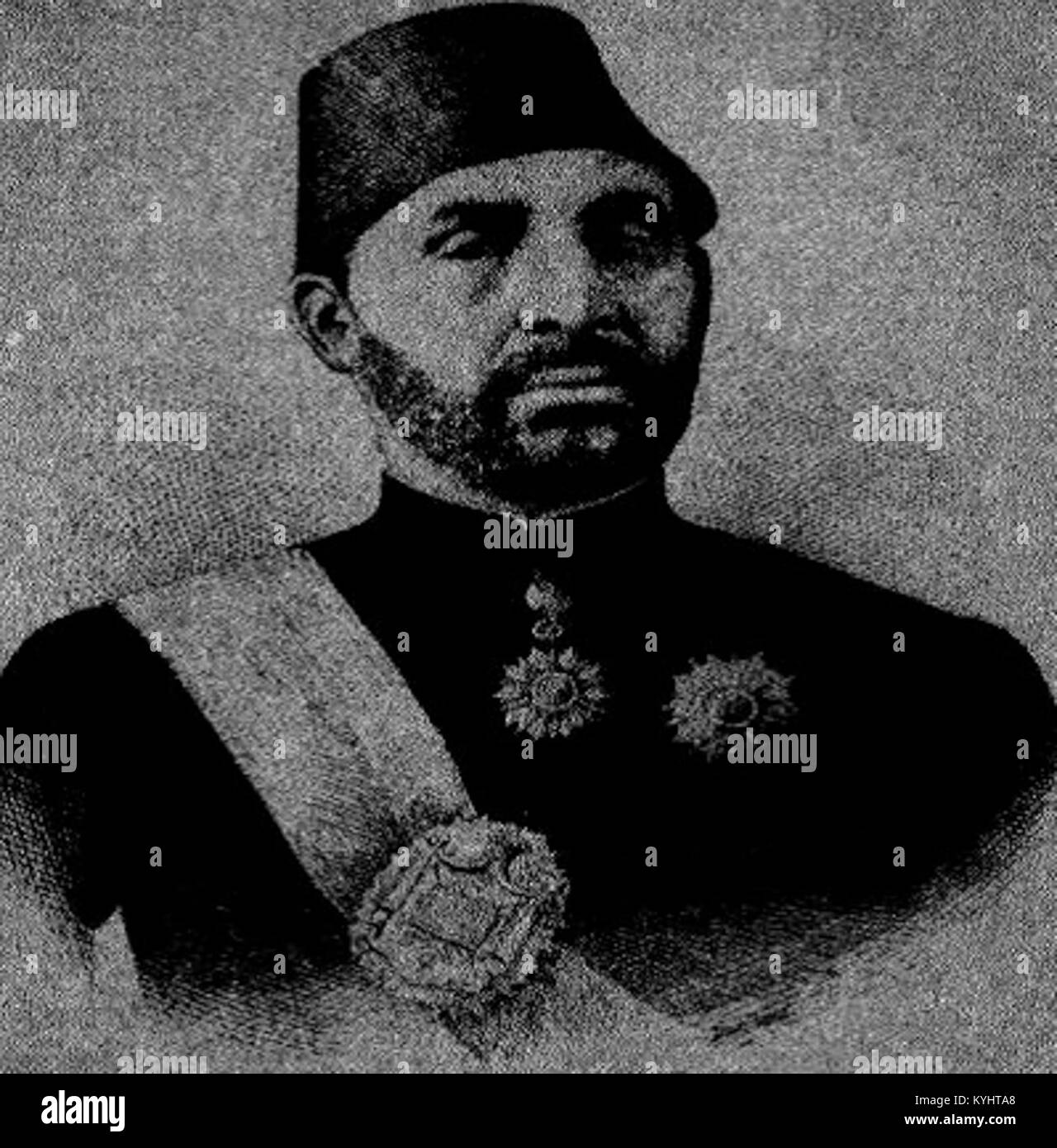 Portrait of Salah Magdy Bey (1826–1881), a 19th-century Egyptian poet ...