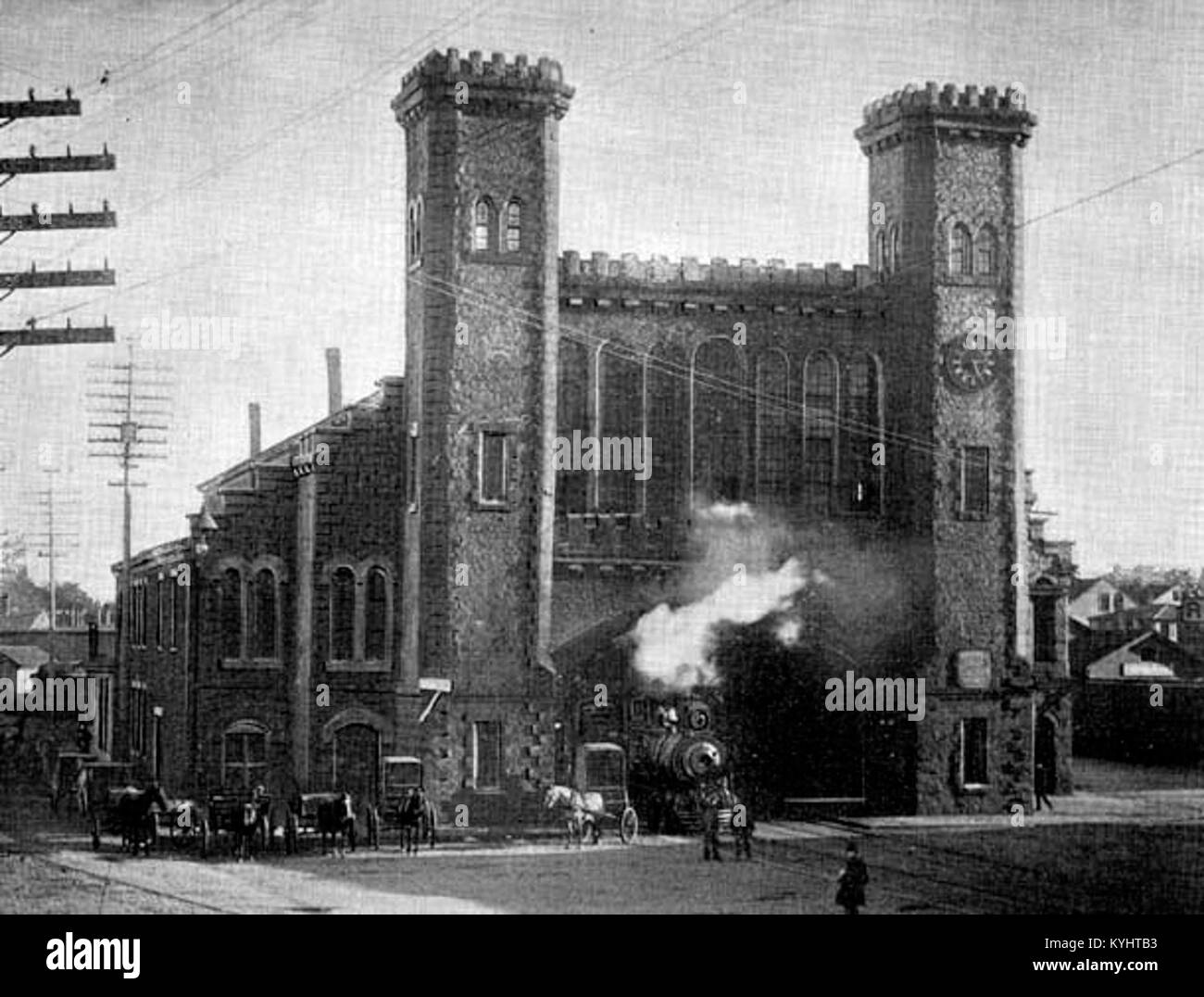 Salem Station, shown in this image from circa 1897, is a historic ...