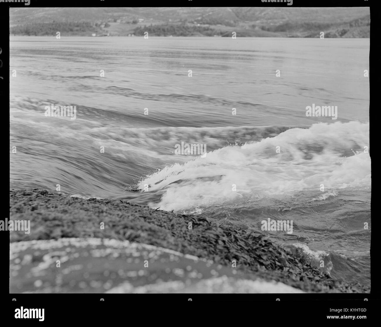This photograph captures Saltstrømmen, a strong tidal current in Norway ...