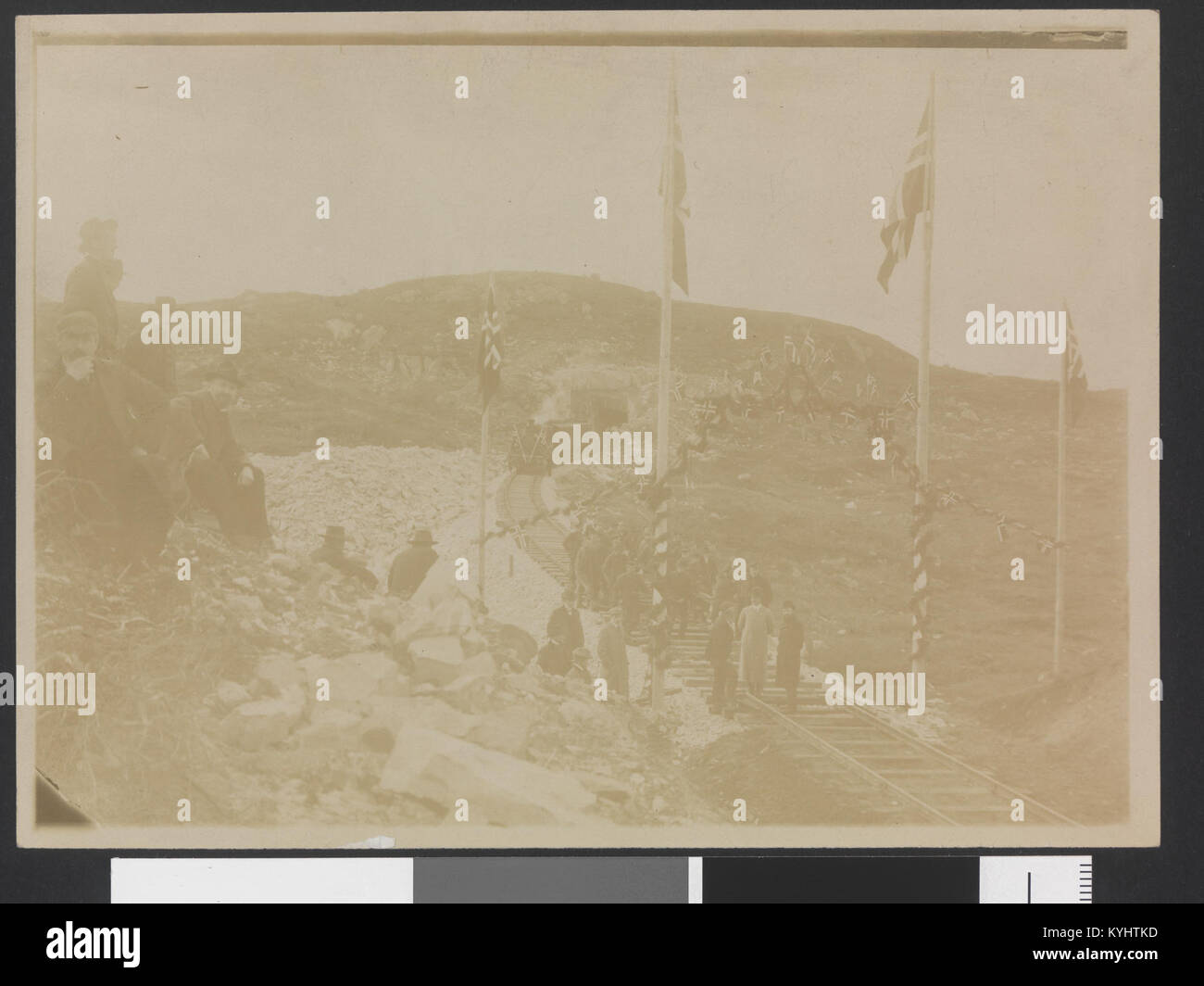 This image shows the connection of the Bergen Line in Norway ...