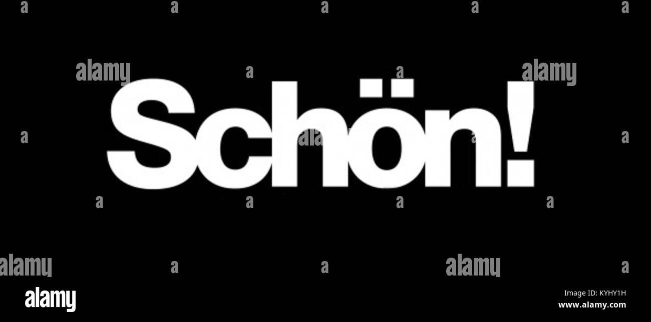 This is the logo of Schön! Magazine, a contemporary fashion and culture ...