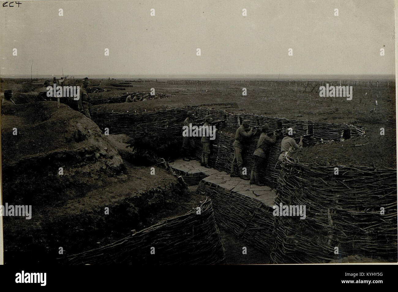 This image depicts the Schutzengraben (Defensive Ditch) near Chatki ...