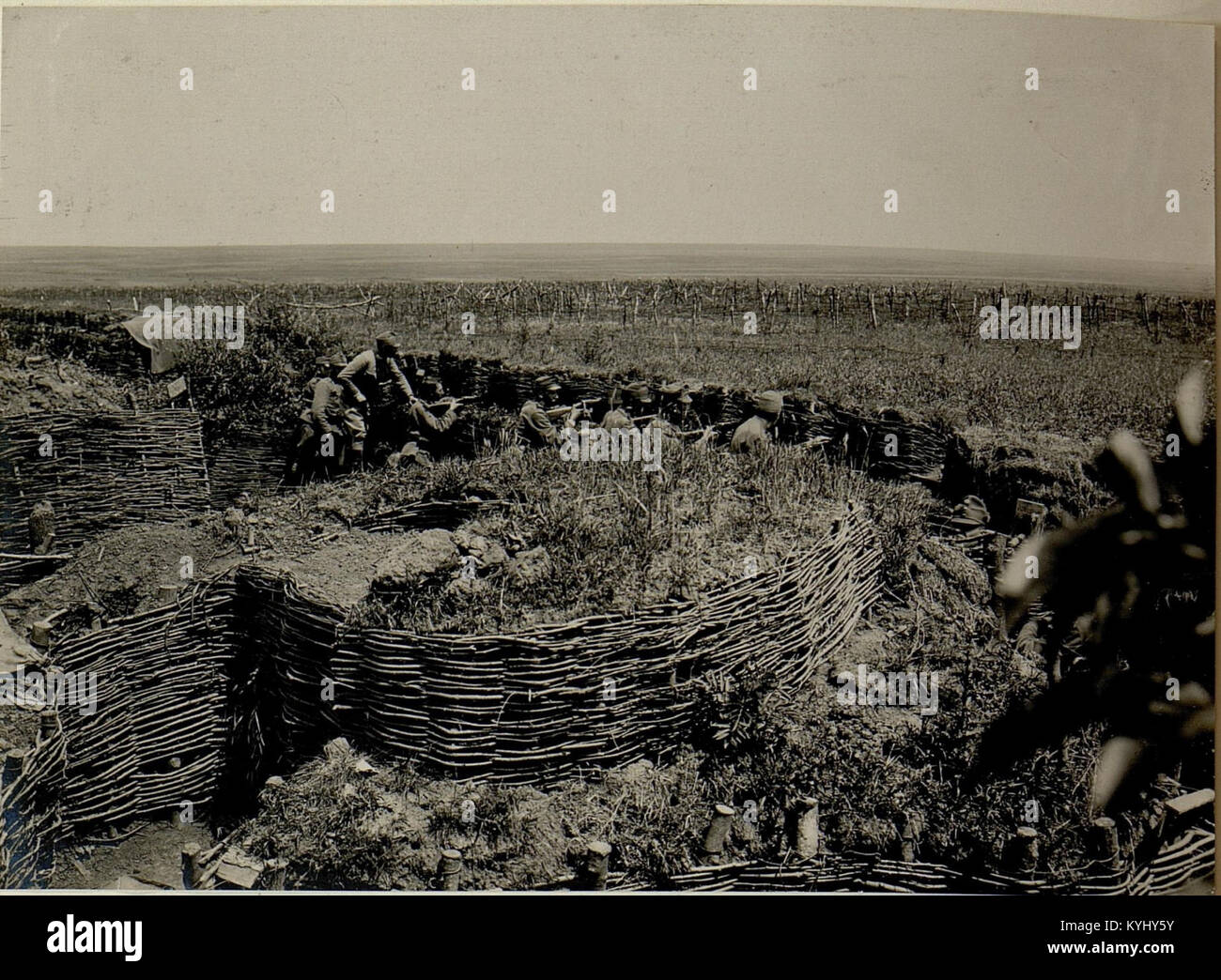 The image depicts the Schatzengraben trench near IR.88, illustrating ...