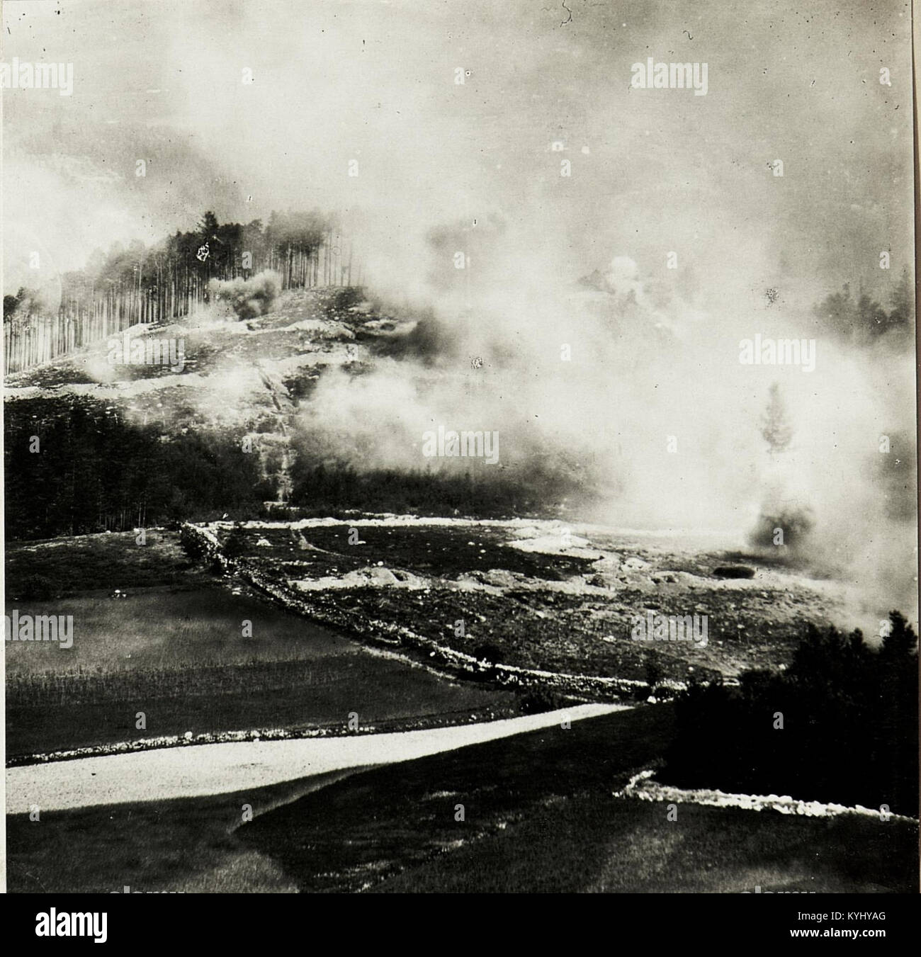 This image is associated with a military training area or storm course ...