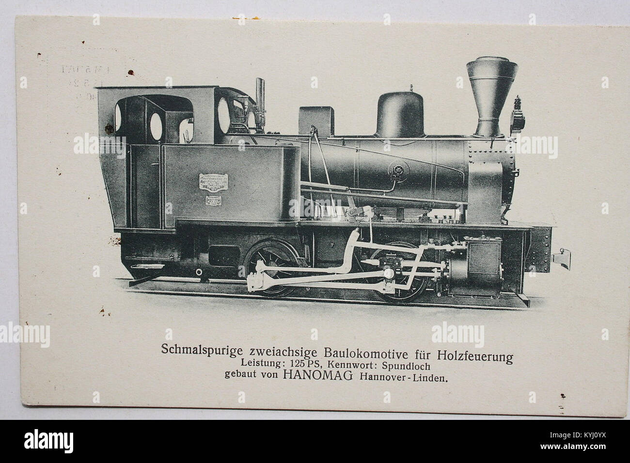 This narrow-gauge two-axle locomotive, built by HANOMAG in Hannover ...