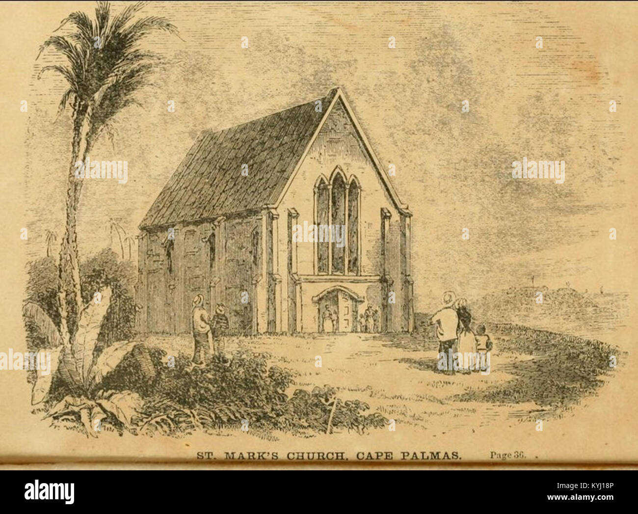 SCOTT(1858) St Mark's Church, Cape Palmas Stock Photo - Alamy