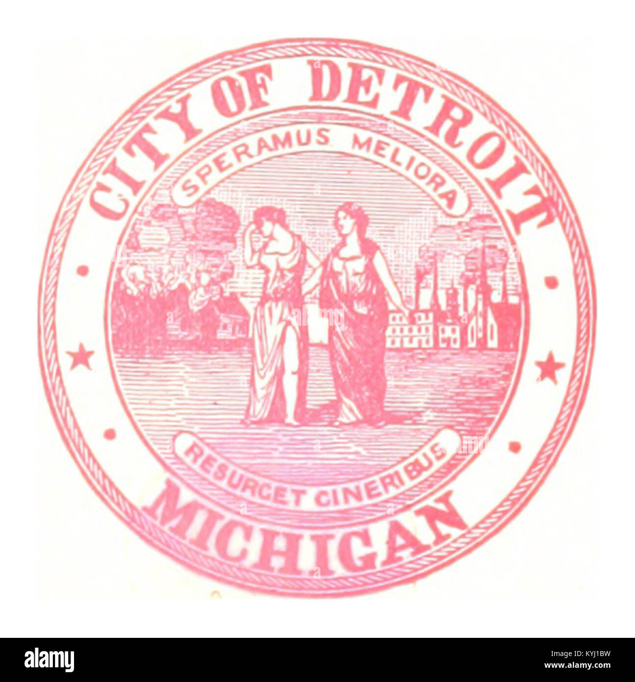 The 1884 Seal of Detroit is a historical emblem representing the city ...