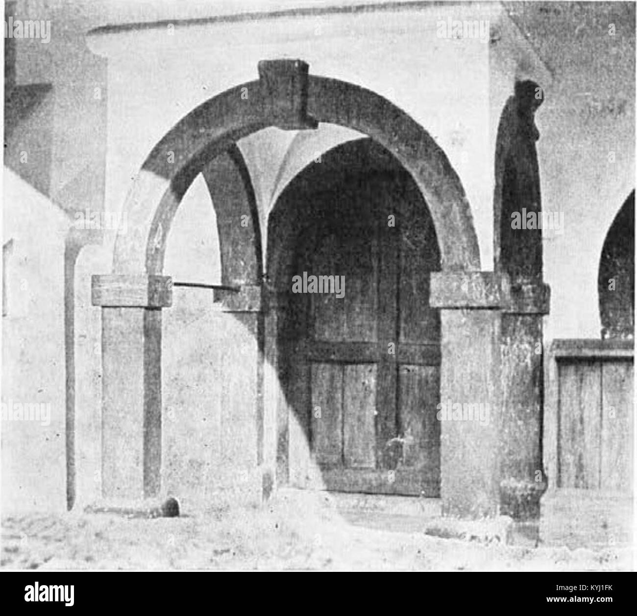 Sebenje pri Bledu shows a side church barn with Renaissance portals ...