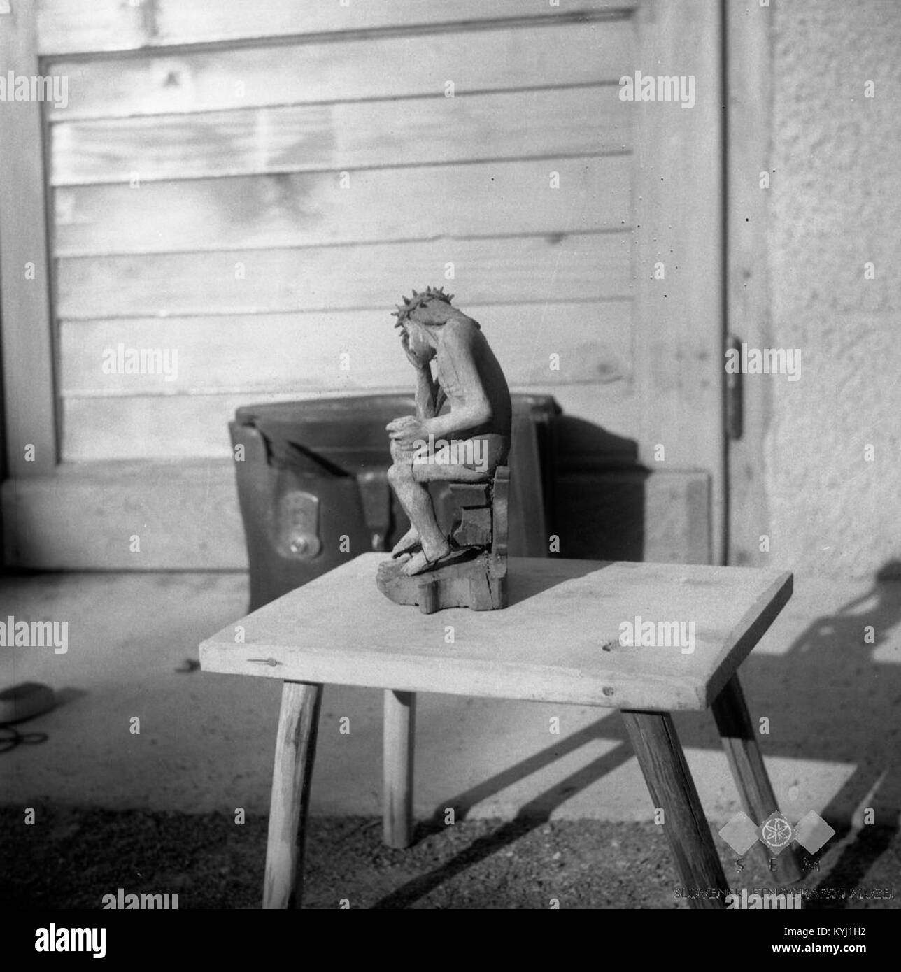 Sedeči Kristus, Markovec 1962 (4 Stock Photo - Alamy