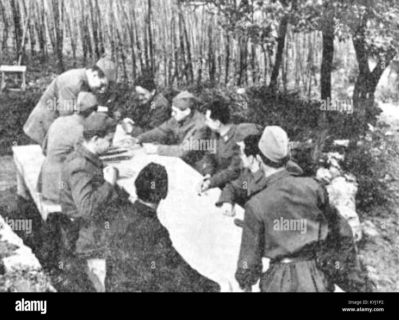 A 1944 photograph depicts Slovenian events or locations in Dohlič ...