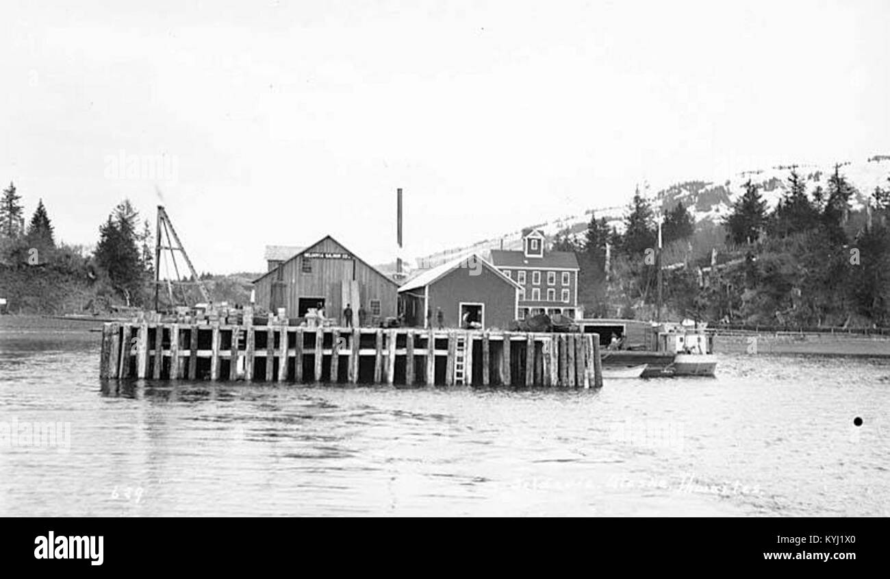 Salmon cannery alaska Black and White Stock Photos & Images - Alamy