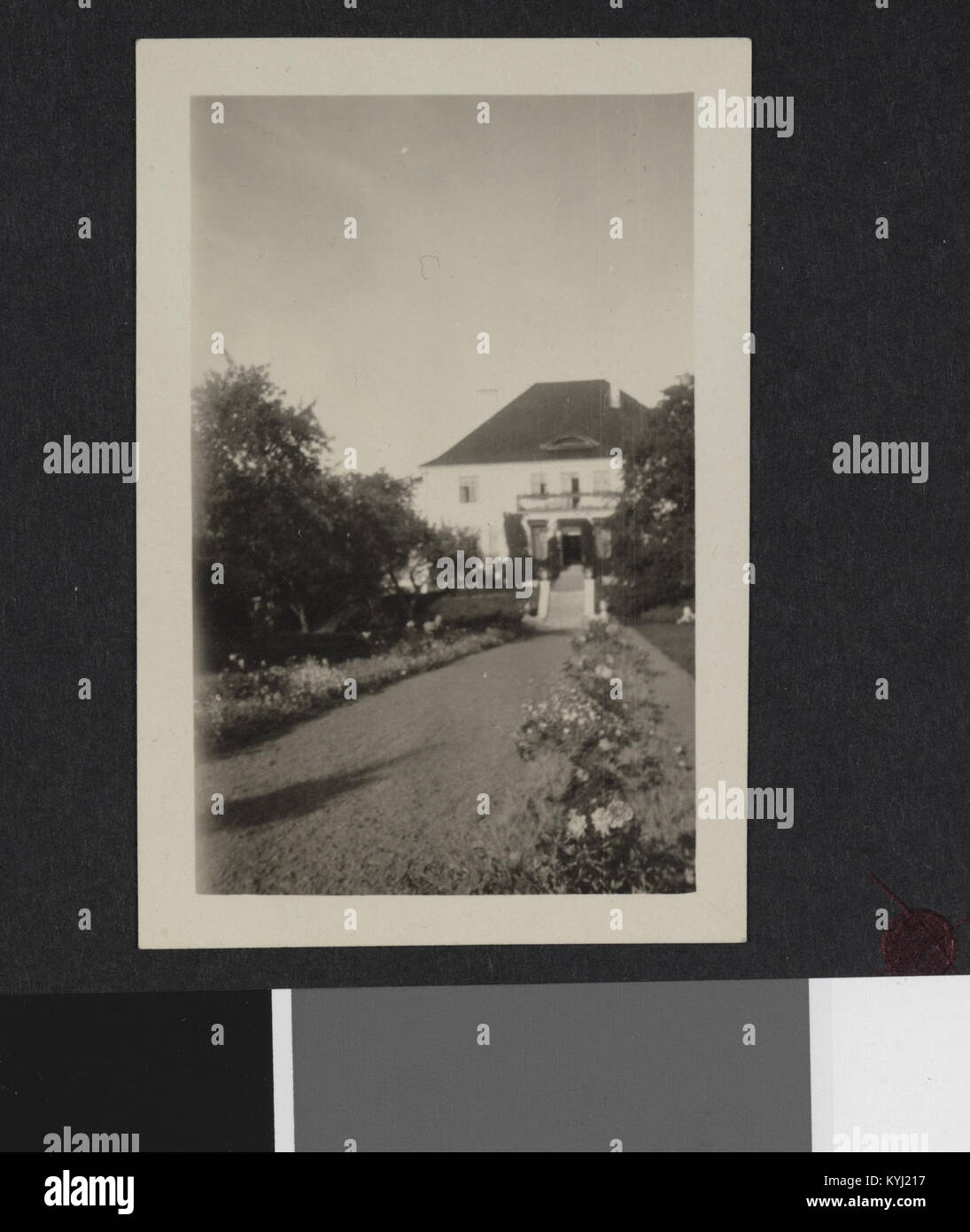 A photograph from the Norwegian National Archives showing Semb Manor ...