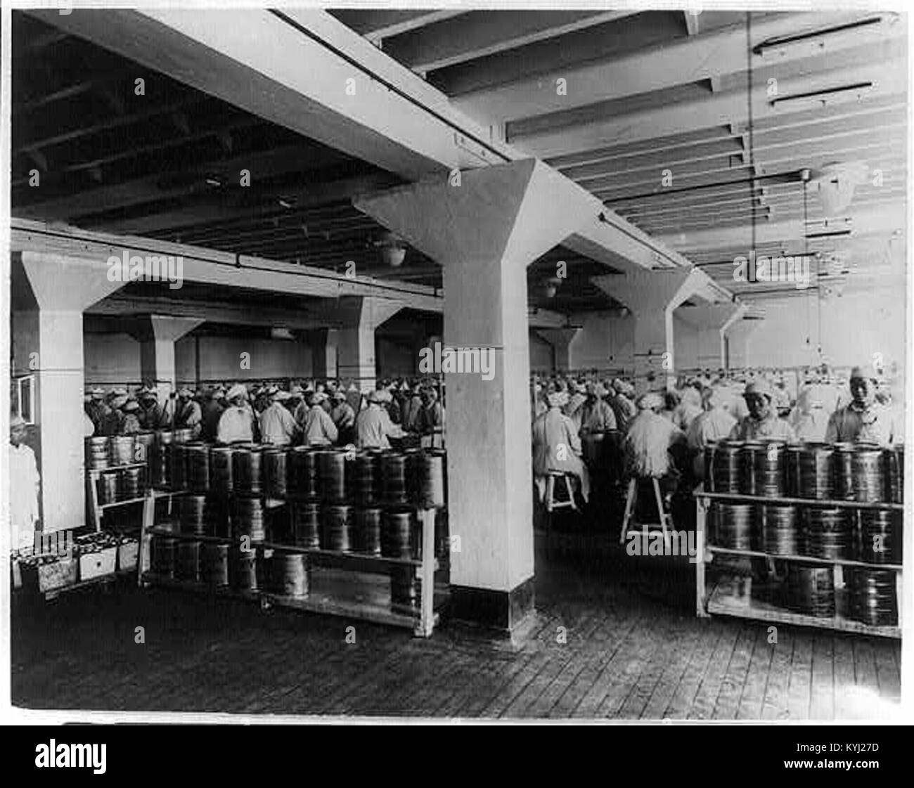 Food processing inspection Black and White Stock Photos & Images - Alamy