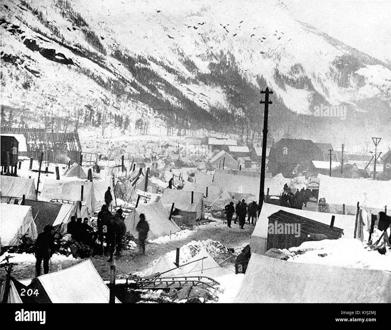 Chilkoot pass Black and White Stock Photos & Images - Alamy