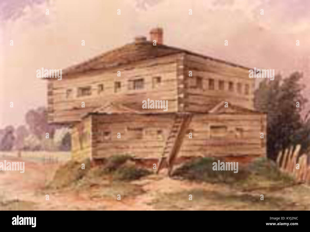 The Sherbourne Blockhouse in Toronto is a historical military structure ...