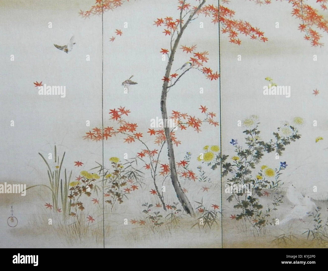 A japanese folding screen byobu hi-res stock photography and images - Alamy