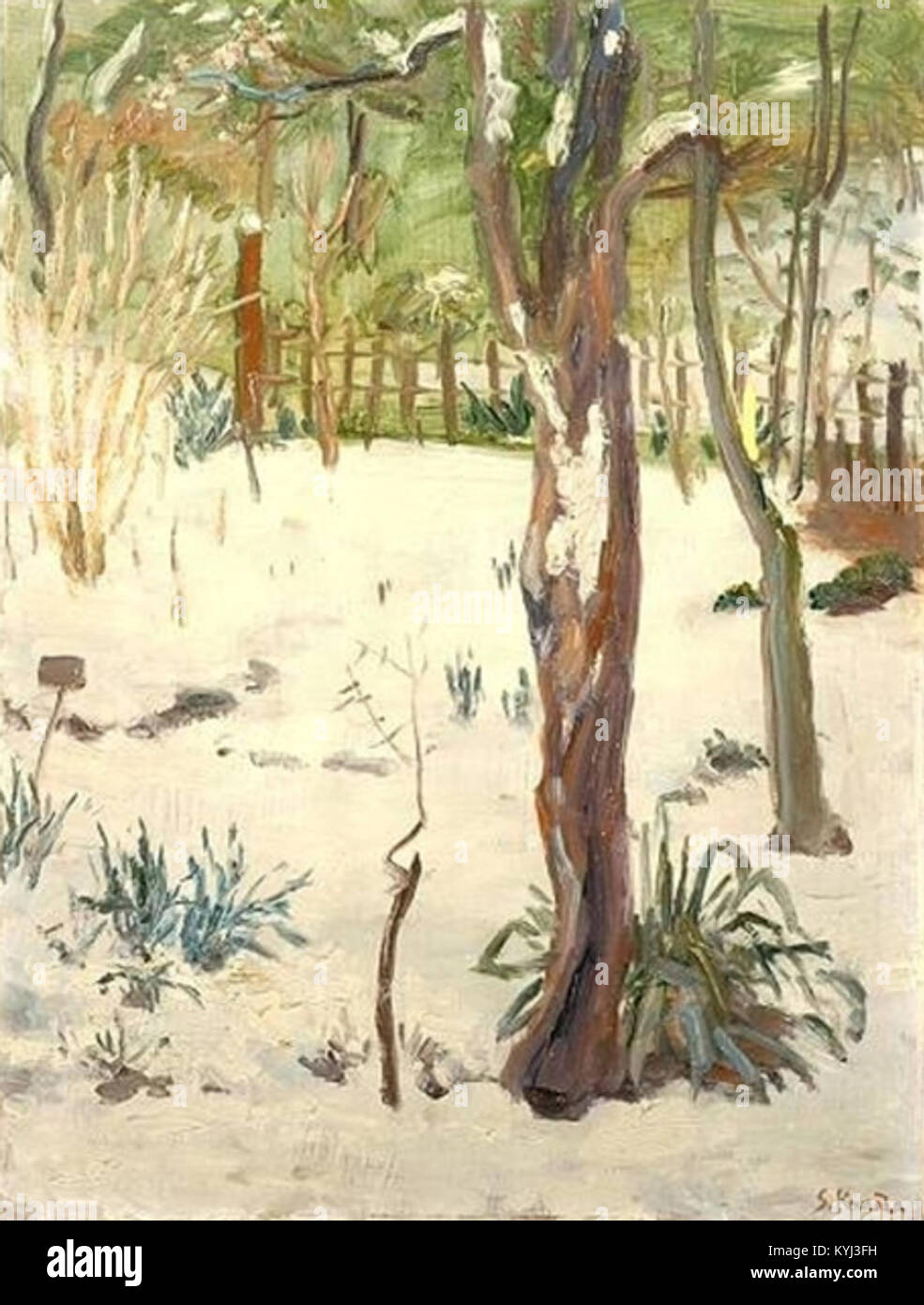 'Snowscape' by Japanese painter Kuroda Seiki, displayed at the ...