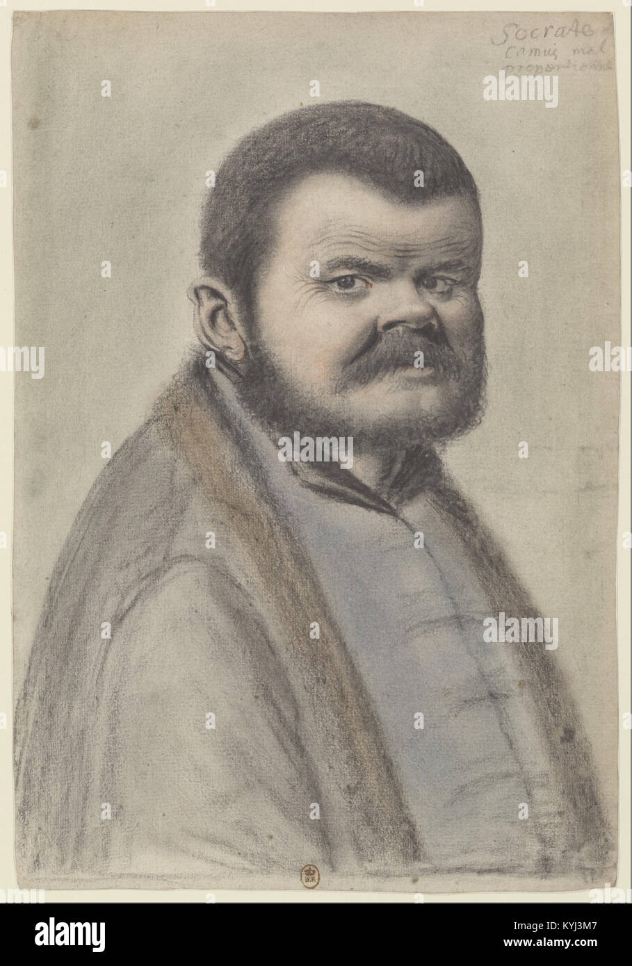 This portrait of Socrates by Nicolas Lagneau captures the philosopher ...