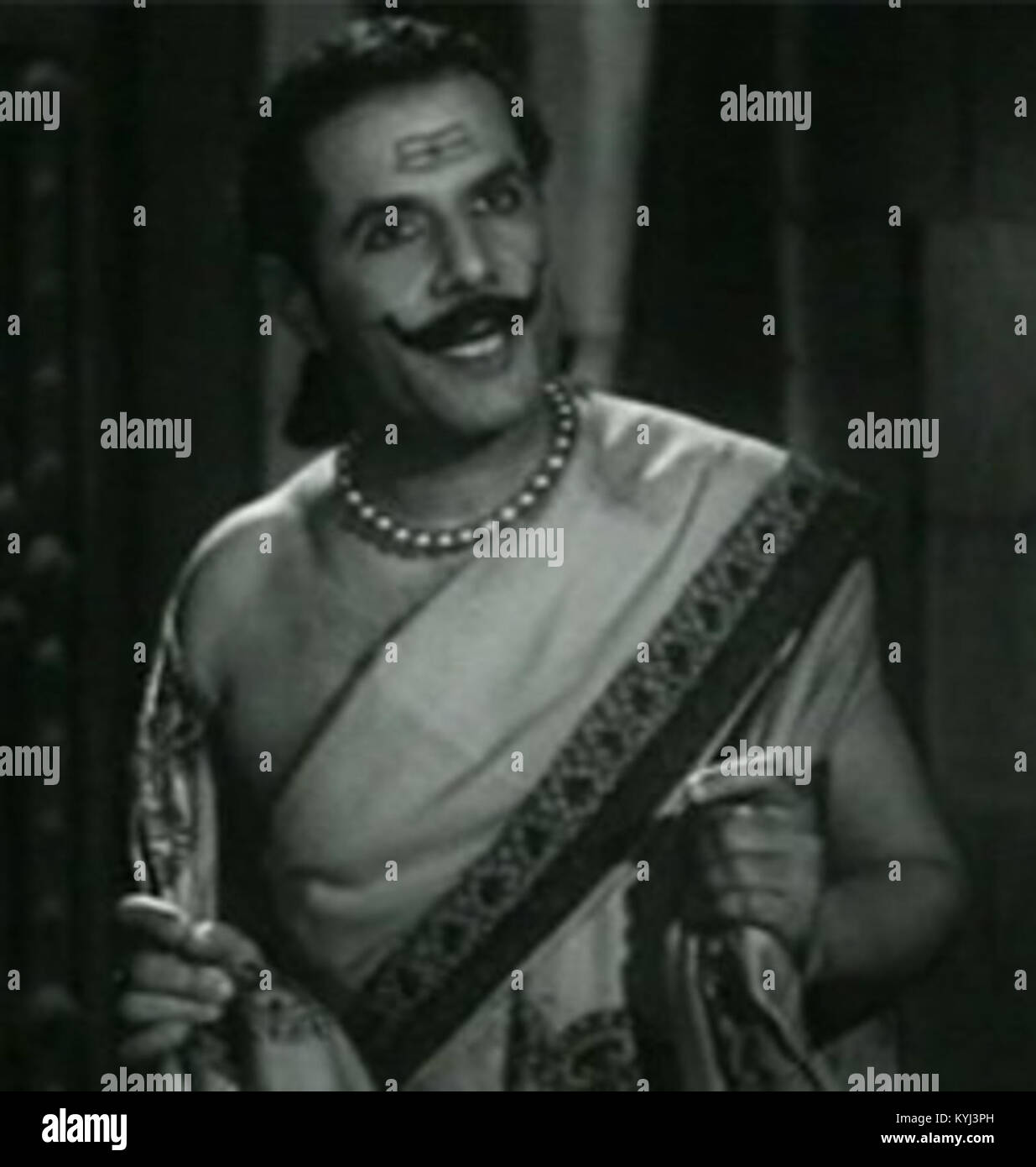 A cropped still of actor Sohrab Modi from the 1943 film 'Prithvi ...