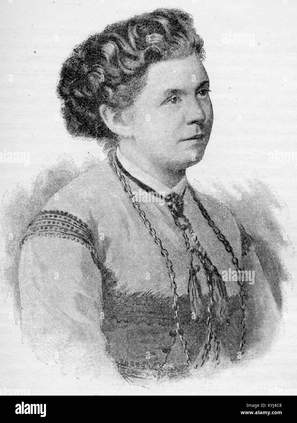 Sophie Stehle was a prominent 19th-century German singer, depicted in ...