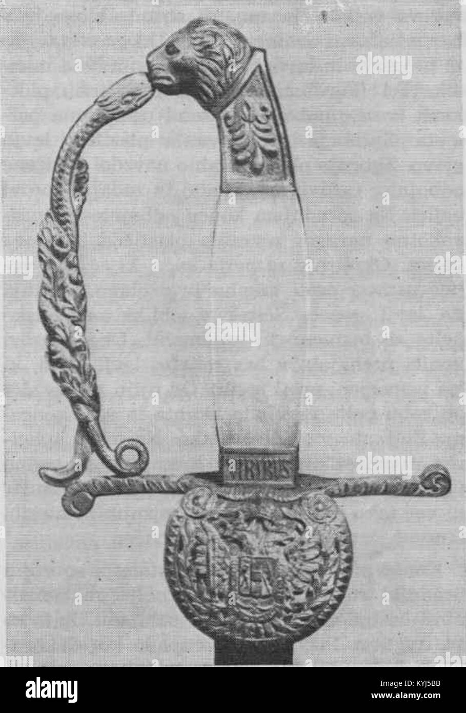 Sword of Austrian civil servants from the late 19th century ...