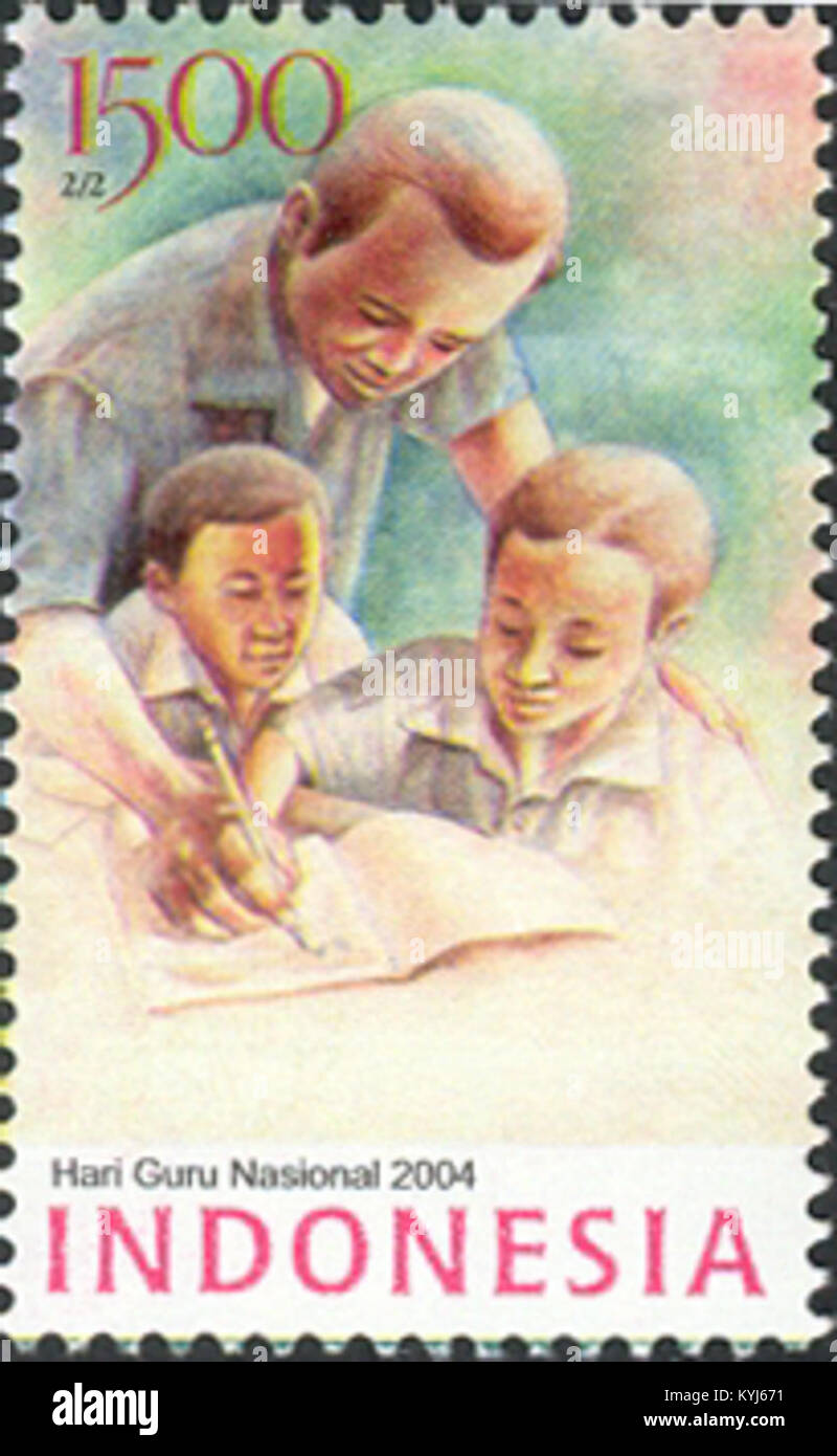 A collection of Indonesian stamps, featuring designs from various ...