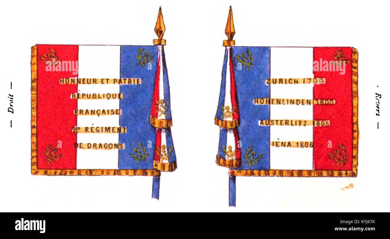 Regimental standards flags hi-res stock photography and images - Alamy