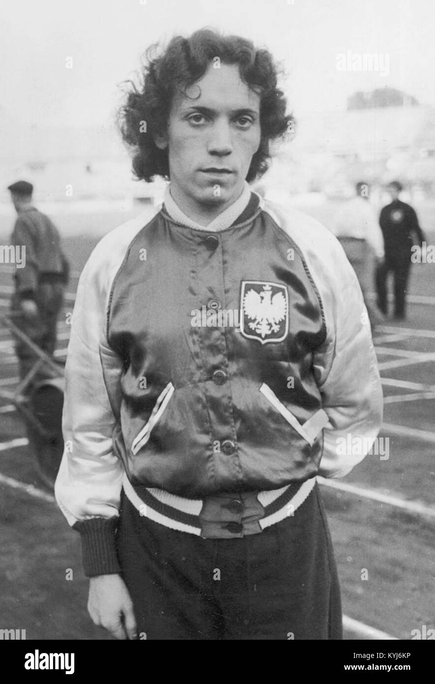 A 1938 photograph of Stanisława Walasiewicz, a notable athlete ...
