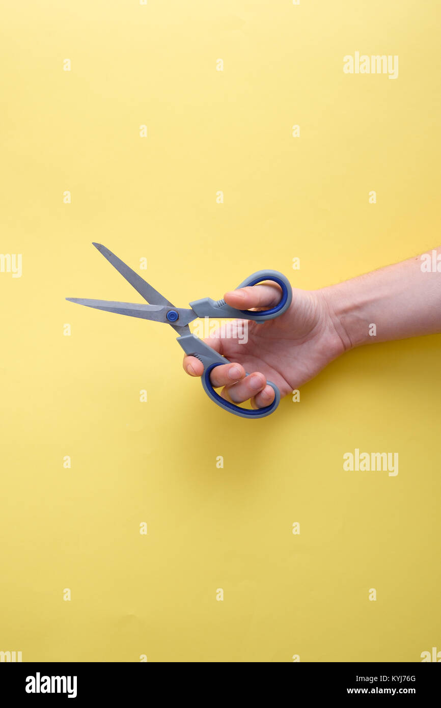 Scissors cutting human hi-res stock photography and images - Alamy
