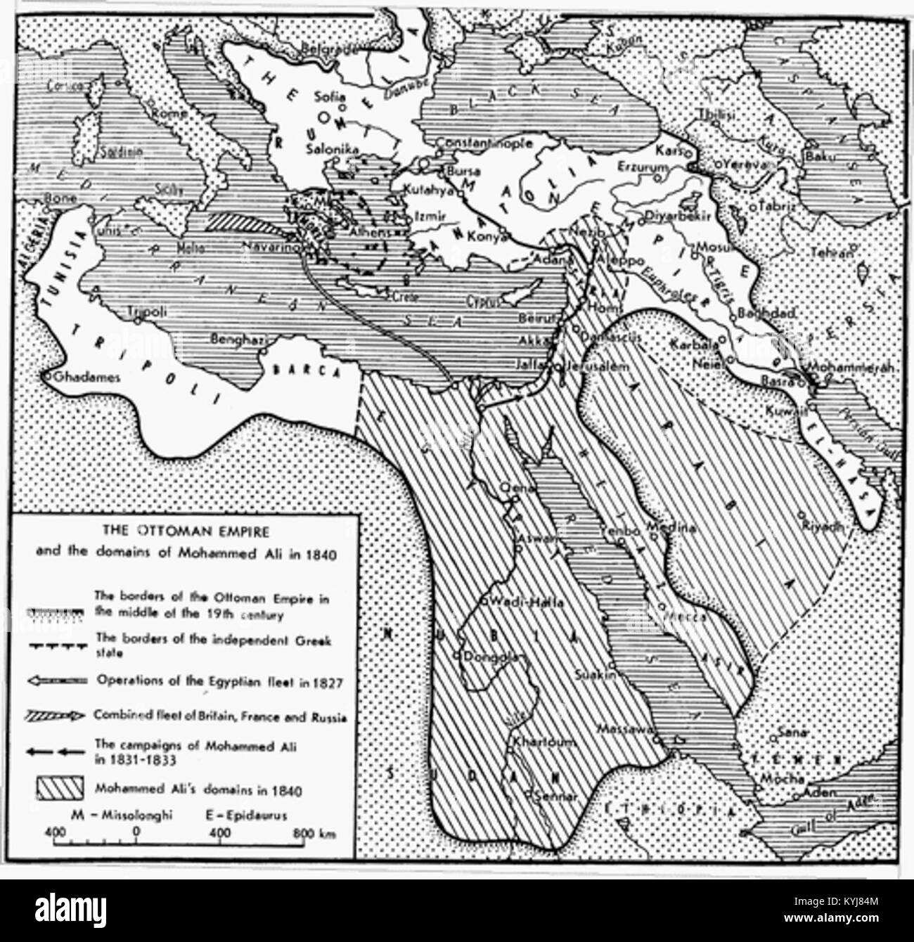 The territories governed by Muhammad Ali of Egypt during the early 19th ...