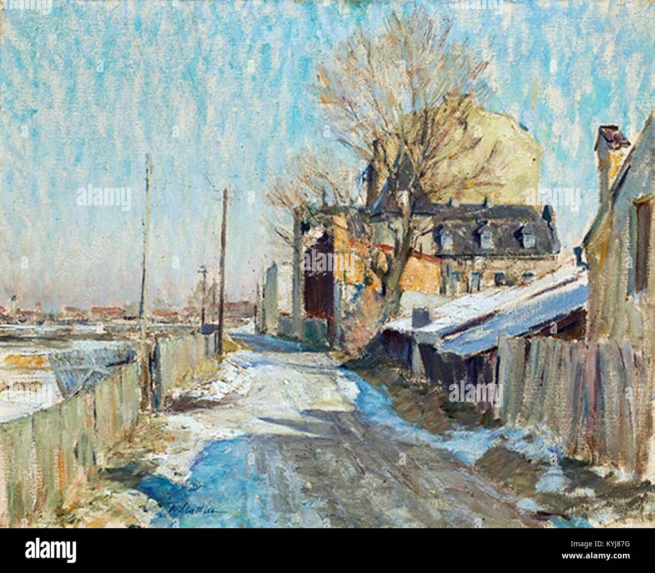 Stattler Ende der Großstadt aa Stock Photo - Alamy