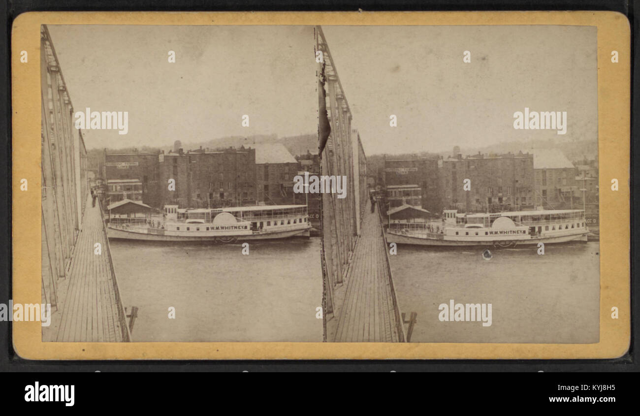 This stereoscopic view from the Robert N. Dennis collection depicts the ...
