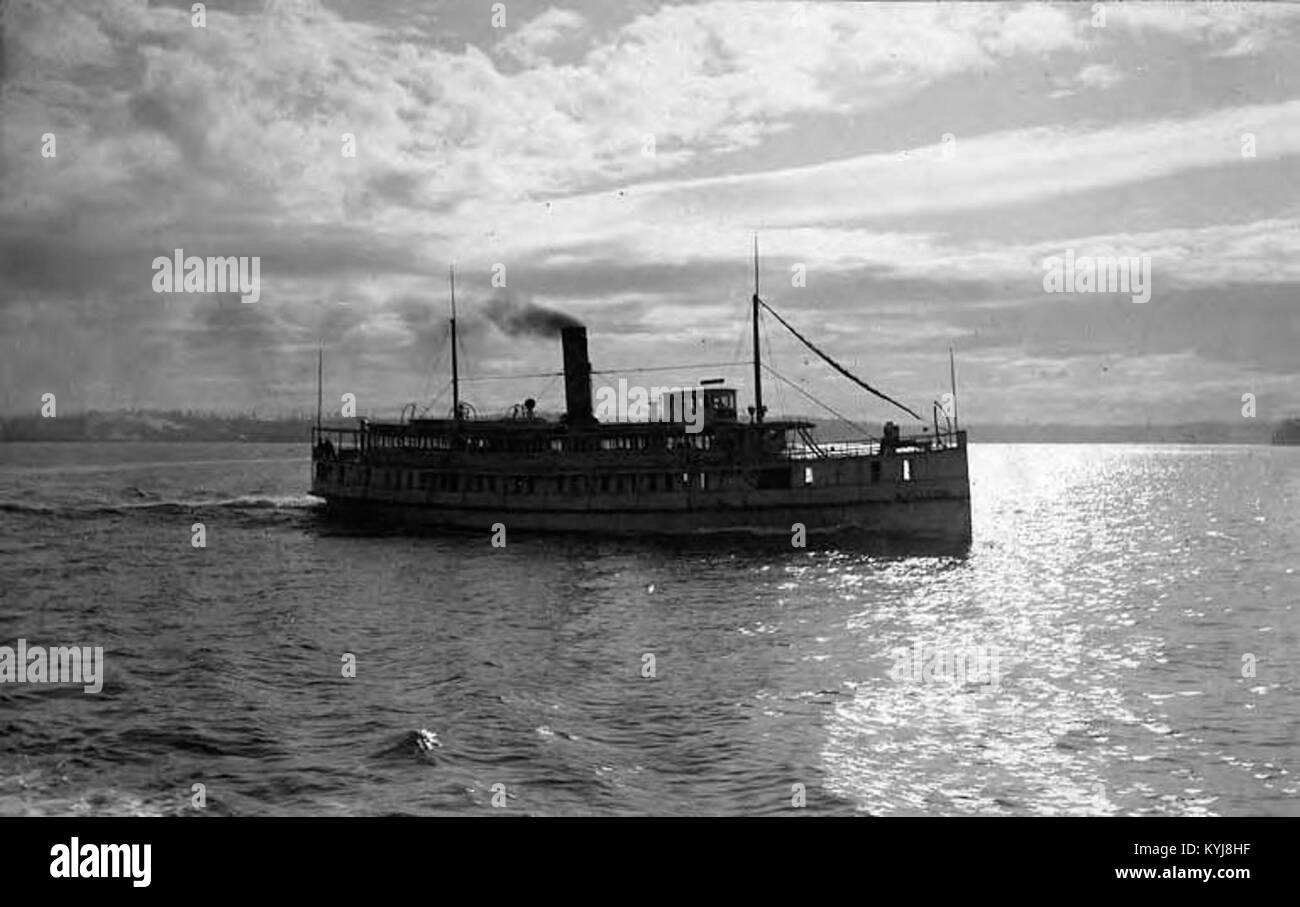 Boat ferry steamboat Black and White Stock Photos & Images - Alamy