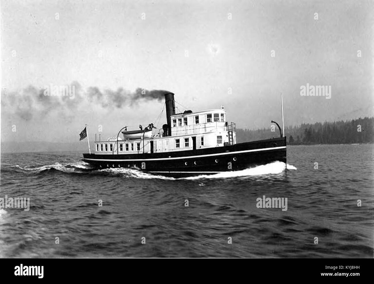 Steamboat GENERAL JM WILSON in the Puget Sound, Washington, ca 1900 ...