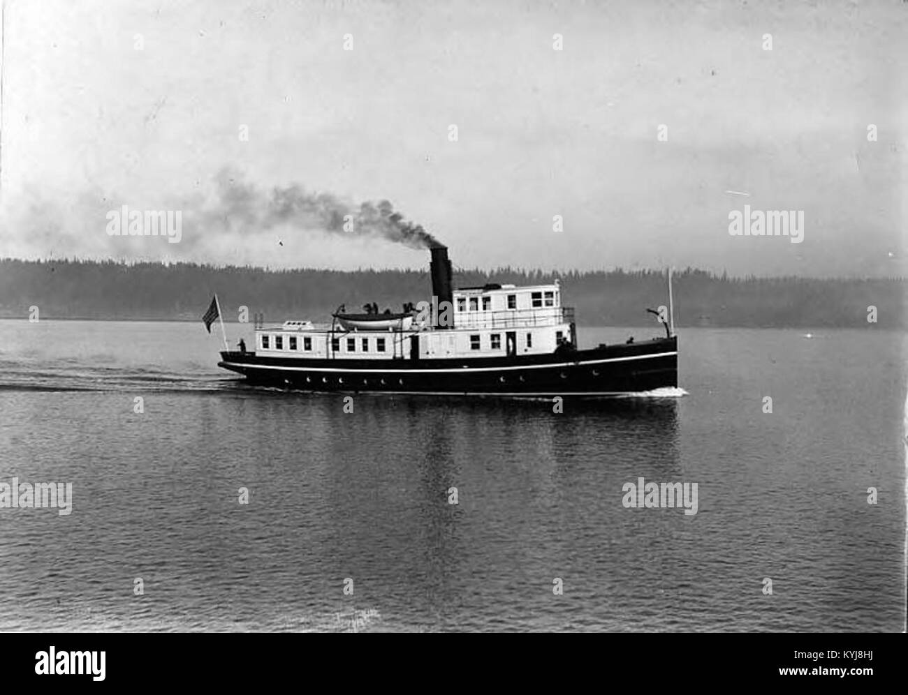 Steamboat GENERAL JM WILSON in the Puget Sound, Washington, ca 1900 ...