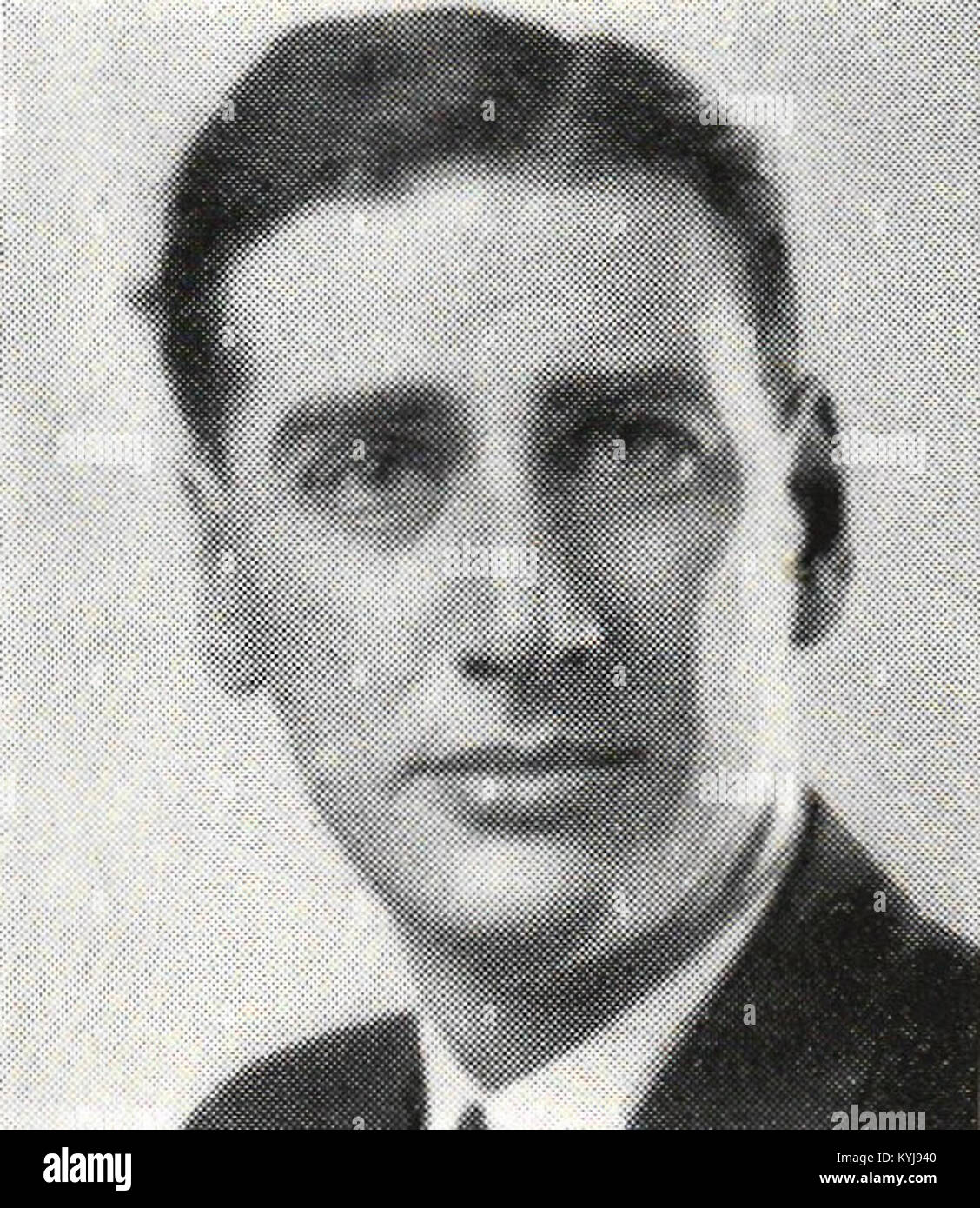 A photograph of Sten Broman taken in the 1930s, showing the individual ...