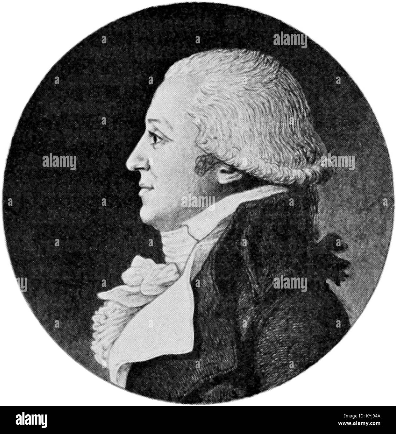 Physionotrace portrait of Stephanus Jacobus van Langen, created around ...