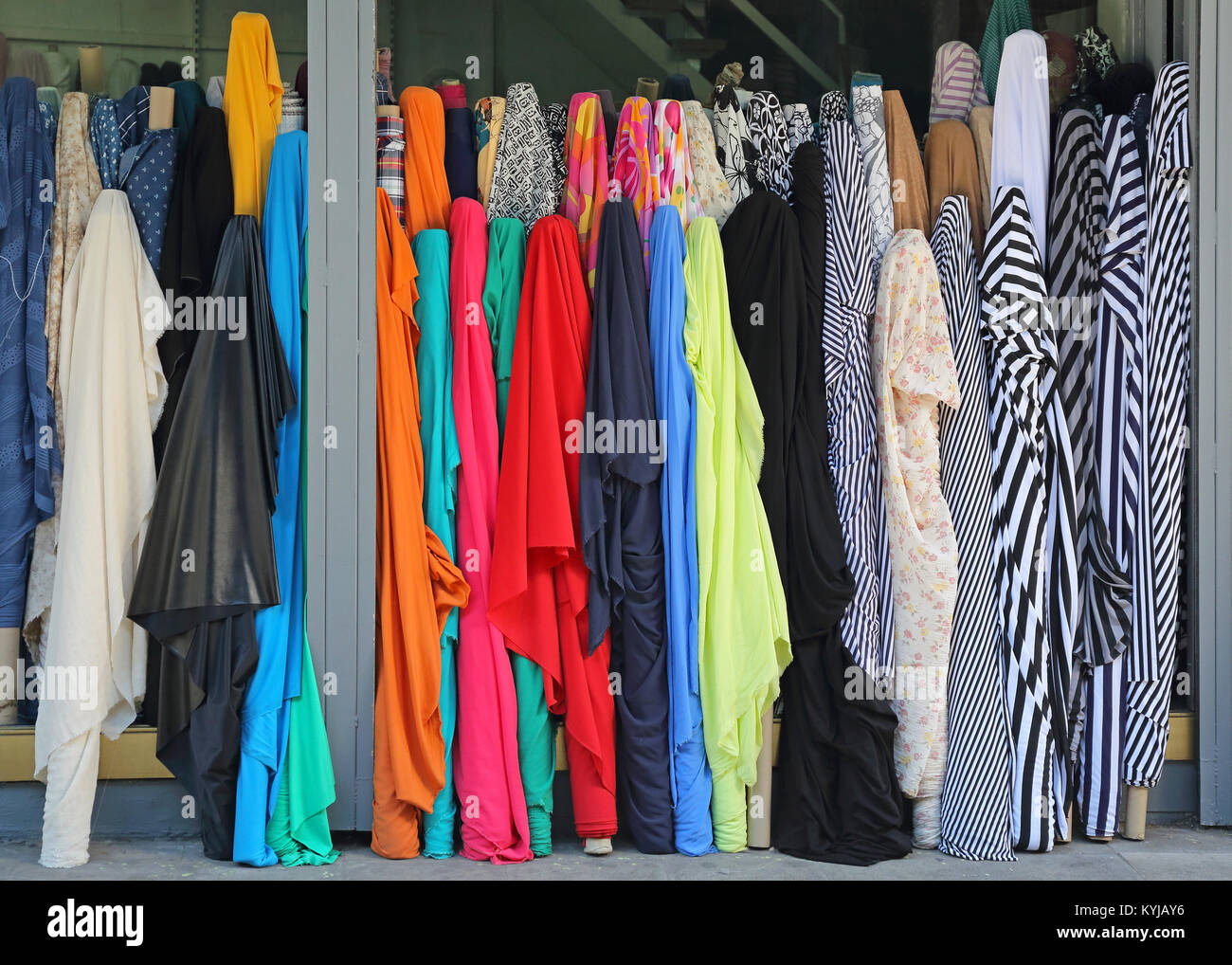 Silk fabric shop selection material hi-res stock photography and images ...