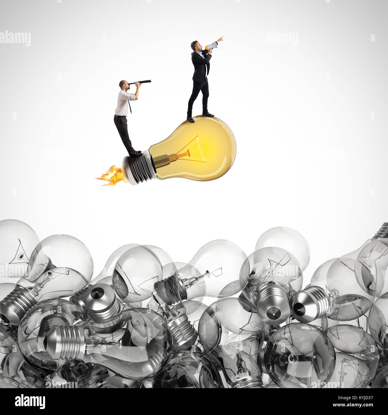 Great business idea. 3D Rendering Stock Photo - Alamy