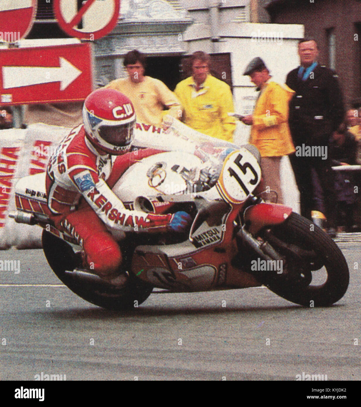 Charlie Williams at Ramsey during the Isle of Man Classic TT race, 1982 ...