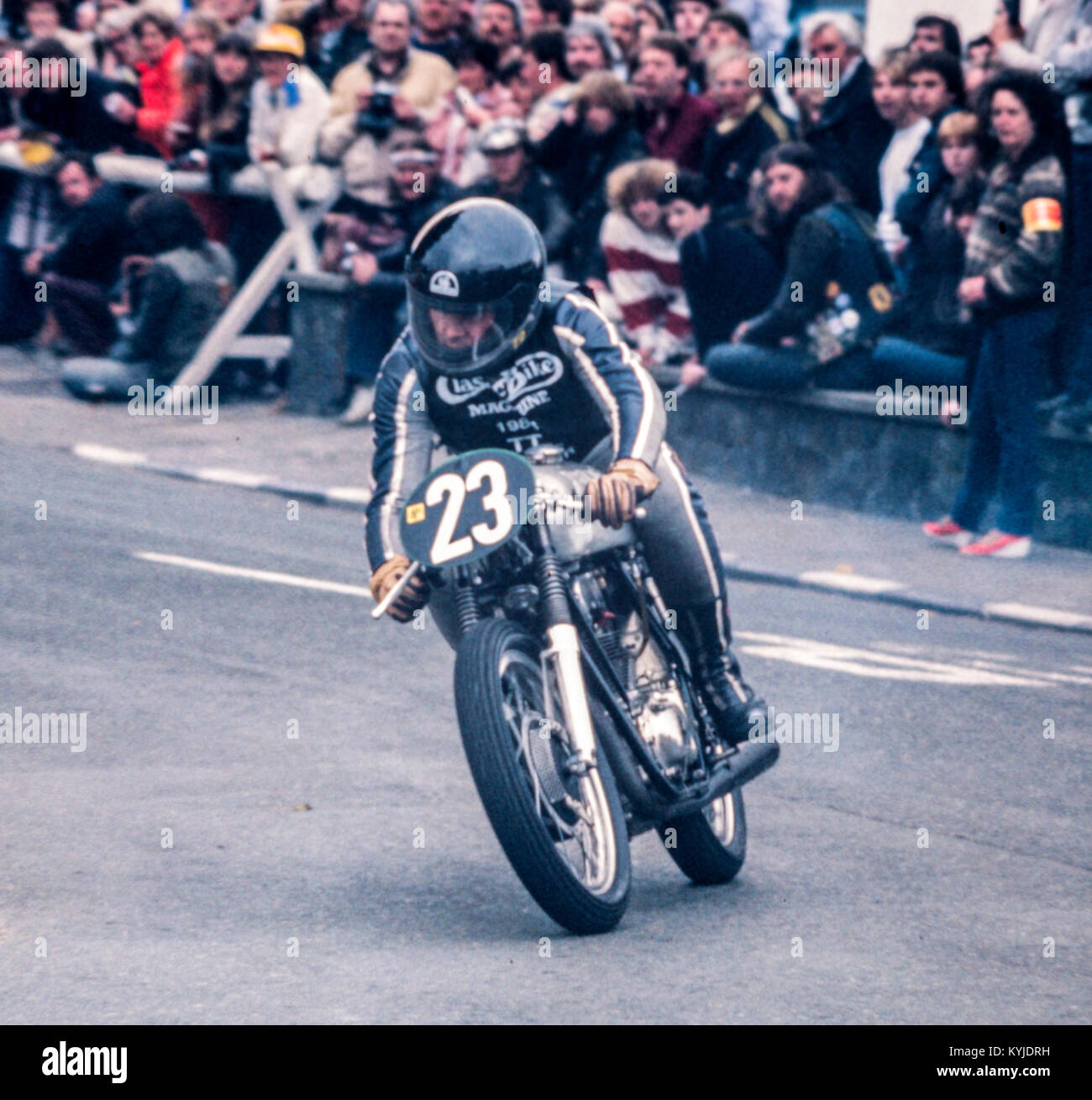 1983 Isle of Man TT Classic Parade, lap of honour by vintage and ...
