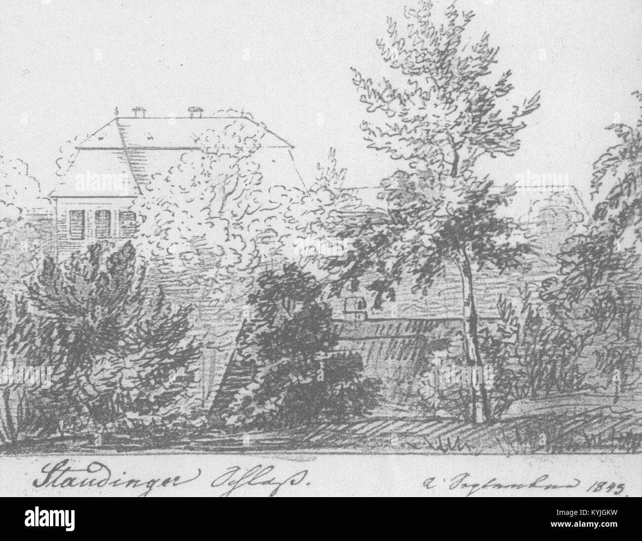 Studénka Manor in the Czech Republic, a historic manor house showing ...