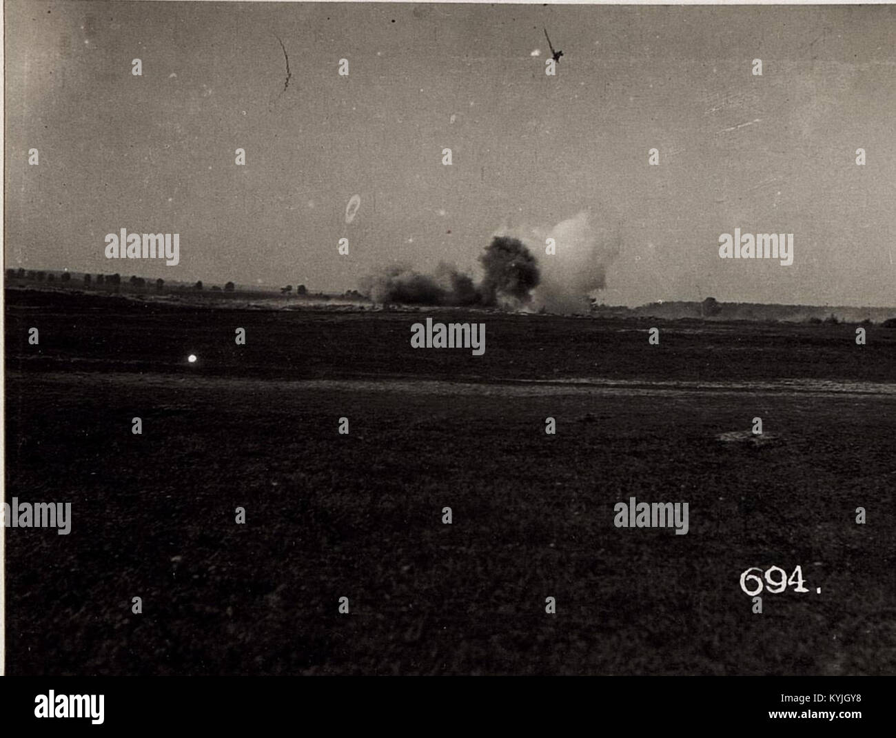 This photograph from Wladimir Wolinsky shows German stormtrooper exercises with flamethrowers ...