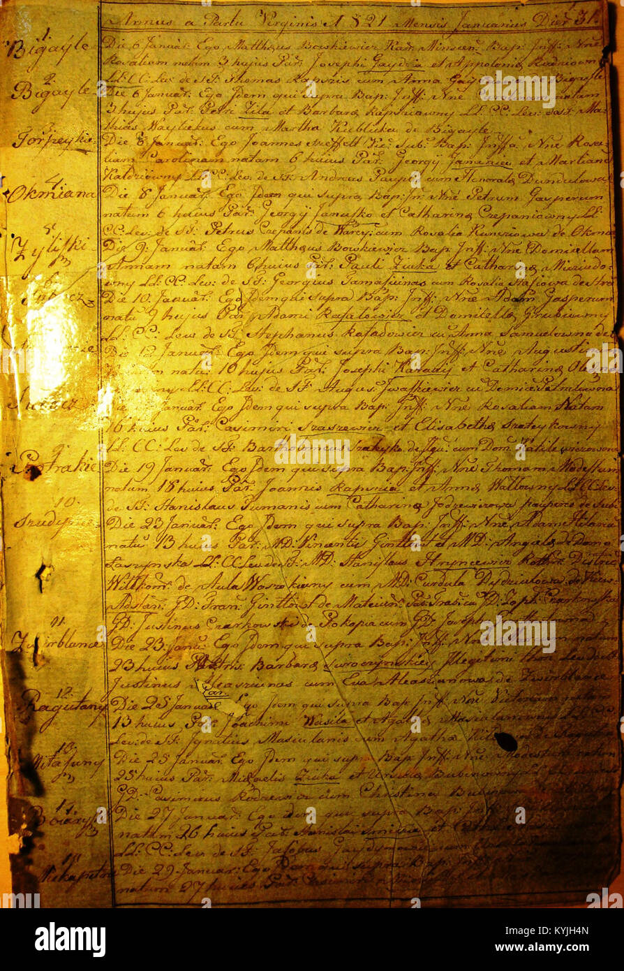 Catholic documents hi-res stock photography and images - Alamy